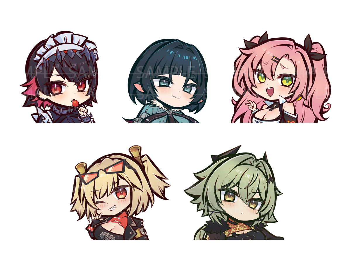 ZENLESS ZONE ZERO CHIBI DIE-CUT STICKER DECALS – concon